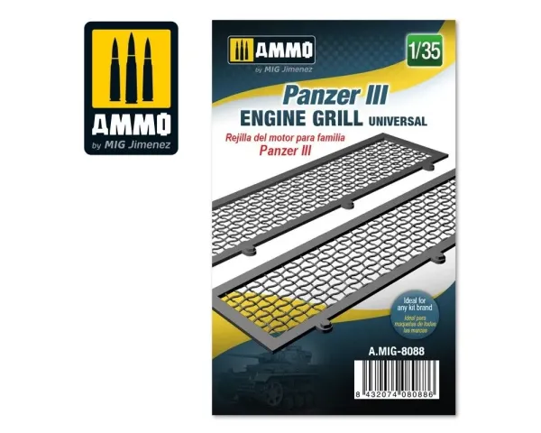 1/35 PANZER III ENGINE GRILLES UNIVERSAL