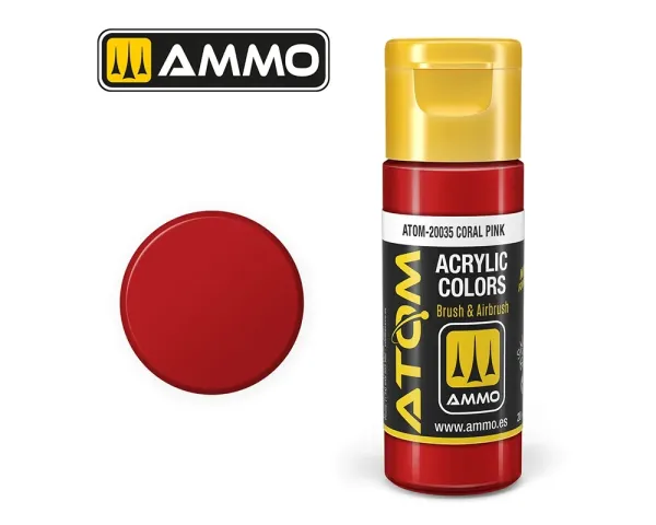 ATOM ACRYLIC COLOR CORAL PINK 20 ML